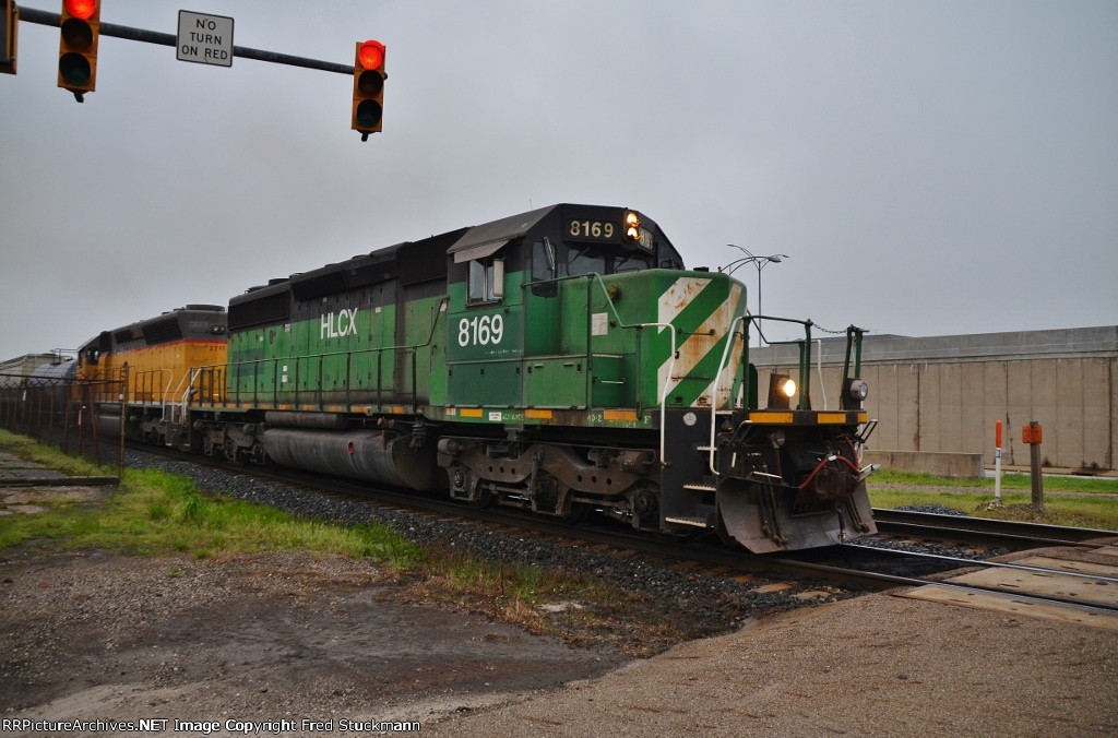 HLCX 8169 motors east at 6:48.